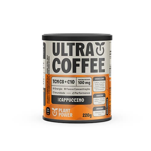 Suplemento Alimentar Ultra Coffee Cappuccino Pote 220g